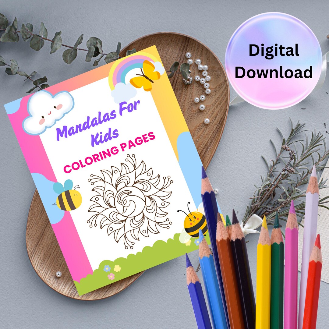 Mandalas for Kids Coloring Pages – Easy Printable Coloring Sheets for ...