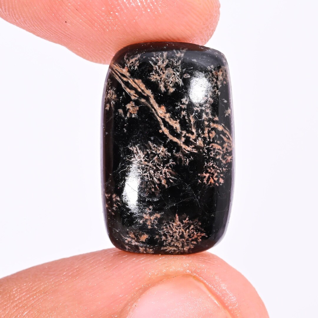 Obsidian, Natural Flower Obsidian Cabochon for Jewelry, Obsidian ...