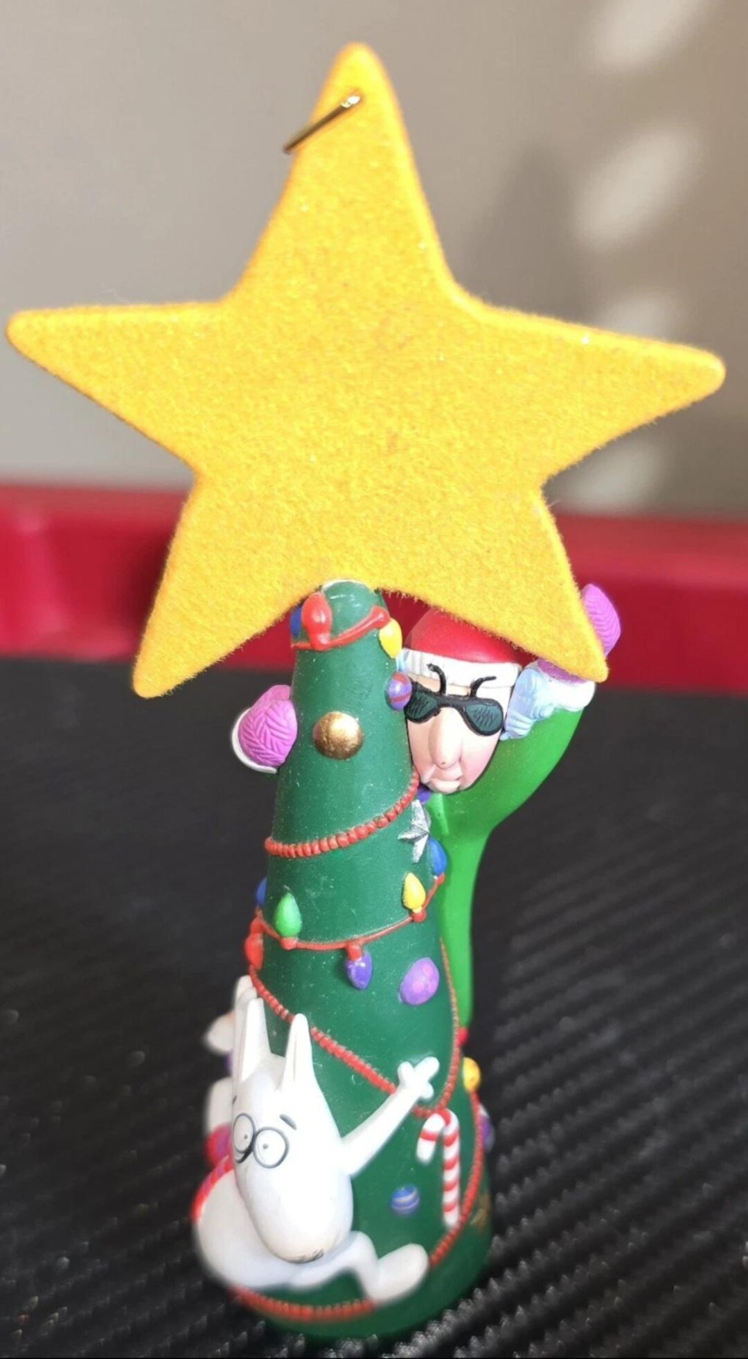 Vintage 1998 Maxine Christmas Ornament Decorating Tree With Dog ...