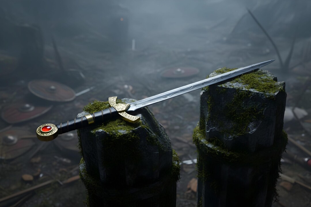 GOLDRYN SWORD Throne of Glass Inspired Athril Fantasy Video Game Sword ...