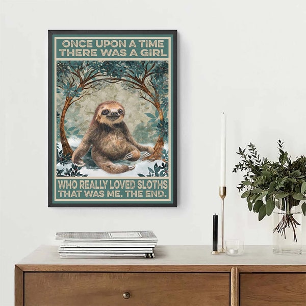 Sloth Poster - Etsy