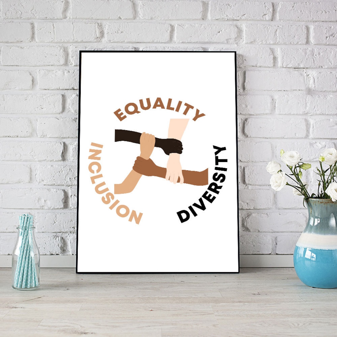 Equality Inclusion Diversity Poster Diversity Vintage Poster - Etsy