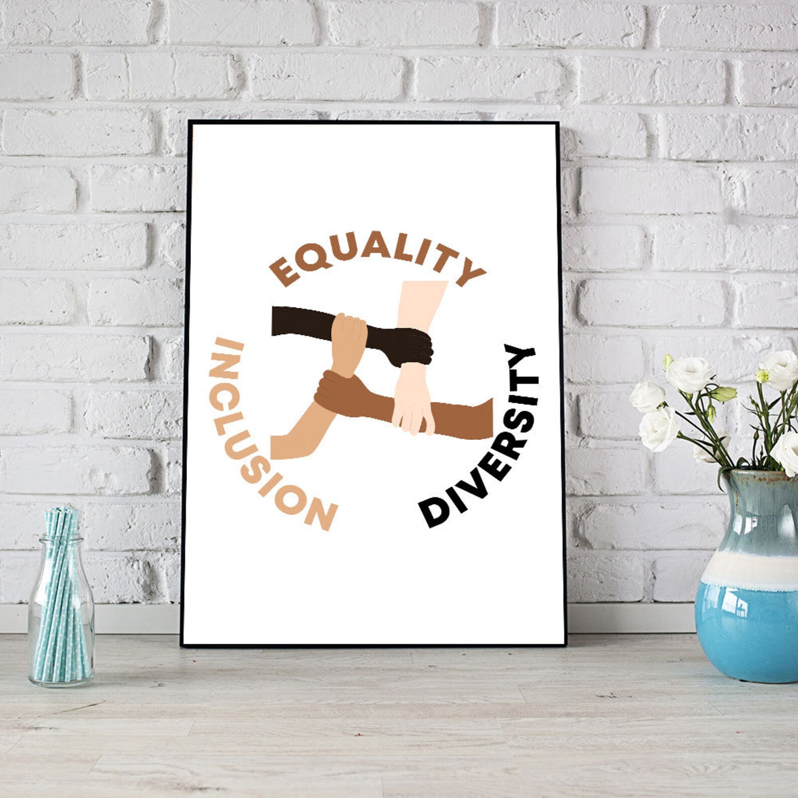 Equality Inclusion Diversity Poster Diversity Vintage Poster - Etsy