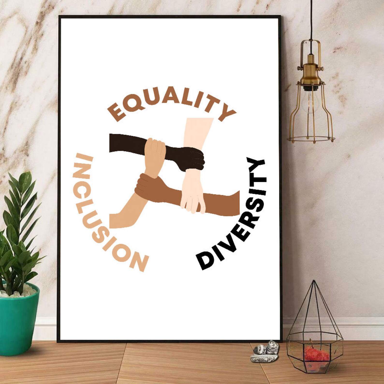 Equality Inclusion Diversity Poster Diversity Vintage Poster - Etsy