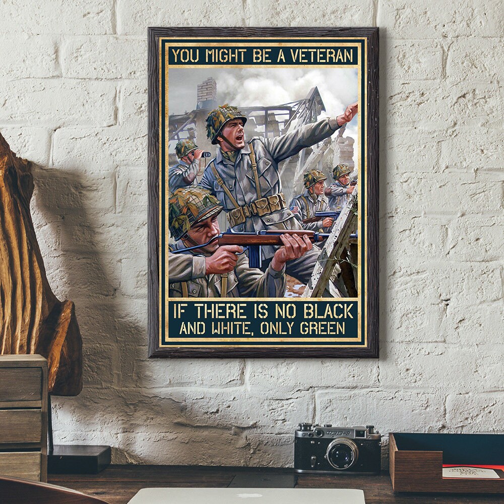 US Army Poster You Might Be a Veteran Poster Memorial Wall - Etsy