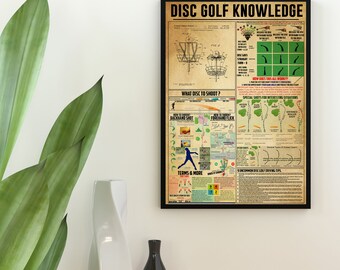 Disc Golf Knowledge Poster - Etsy