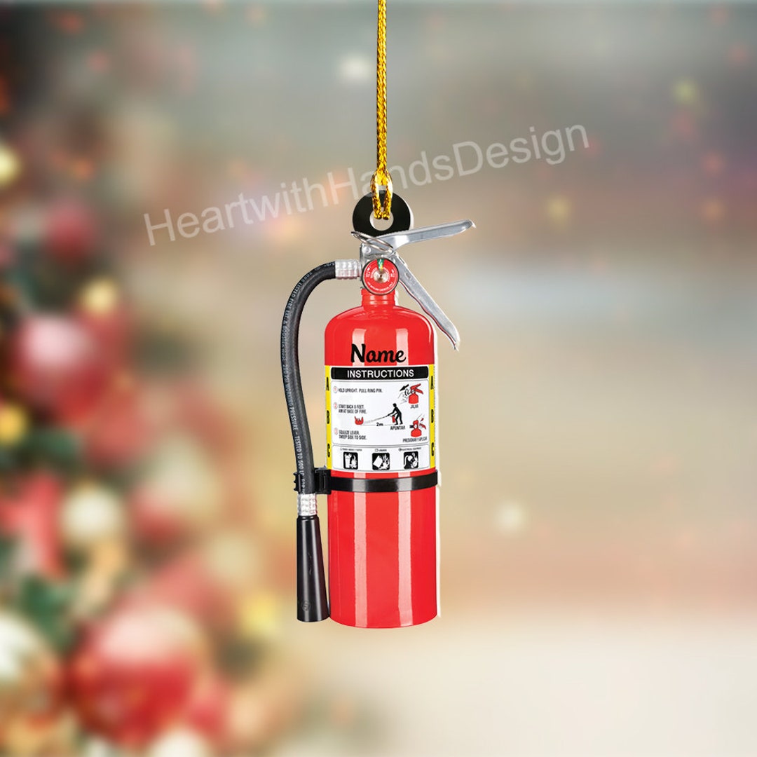 Firefighter Christmas Ornament Fireman Xmas Ornament Fire - Etsy