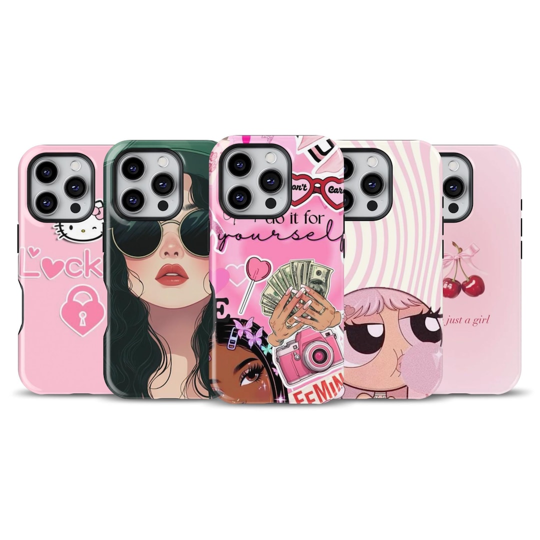 Girl Phone Case, Pink Girly Phone Cover, Girl, Girl Gift, Cute, iPhone ...