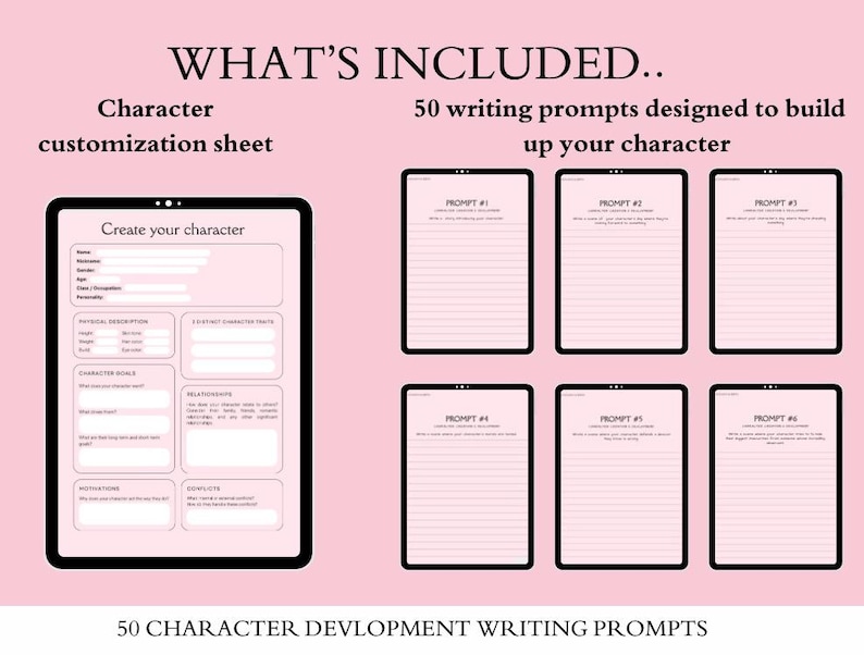 50 Character Development Writing Prompts, Deep Character Building ...