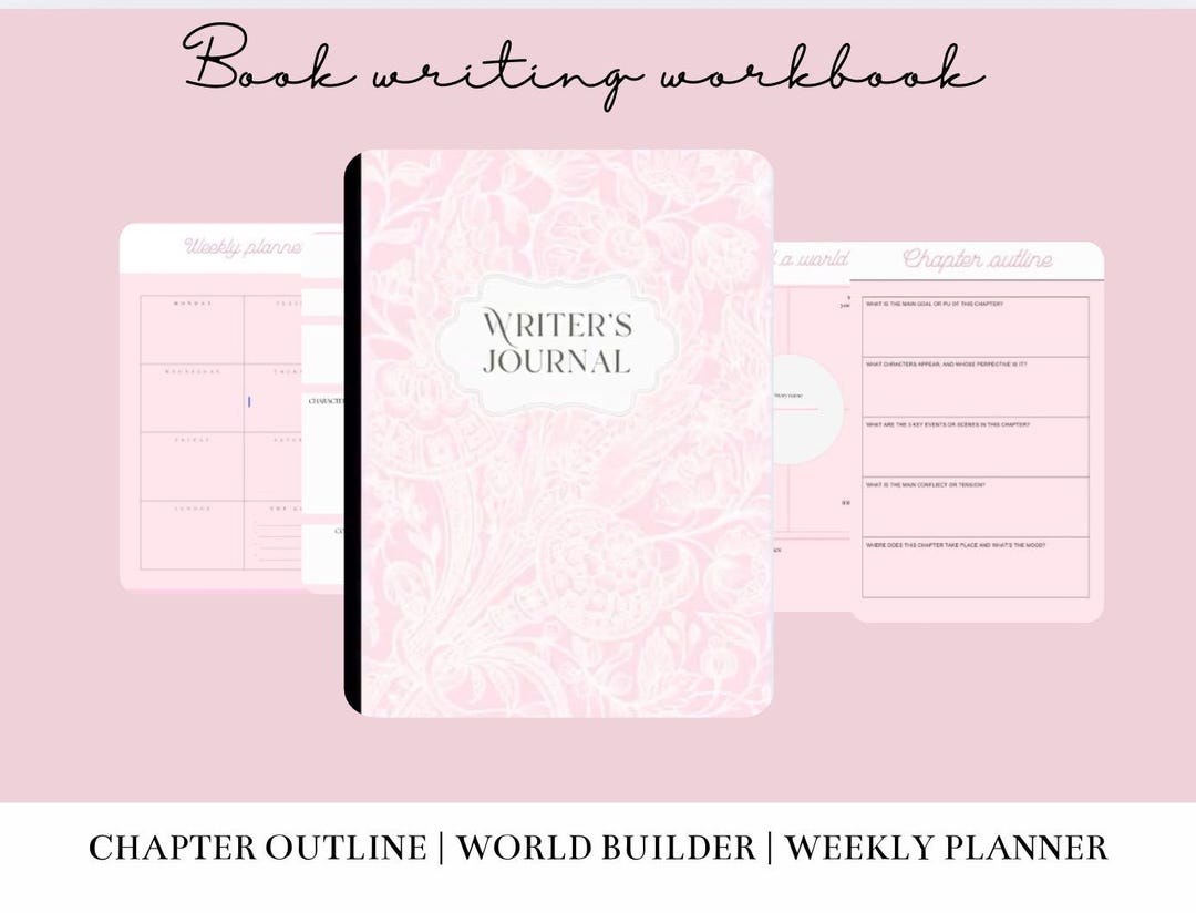 Writing Journal: Story Planning Chapter Outline Sheets (digital ...