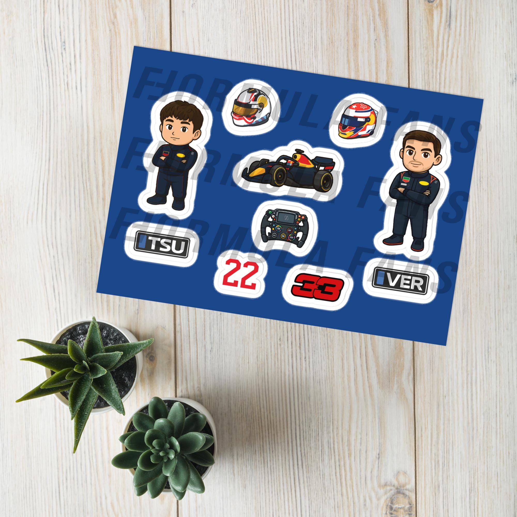 Redbull F1 Sticker Sheet – 10 Premium Vinyl Formula 1 Stickers - 2025 ...