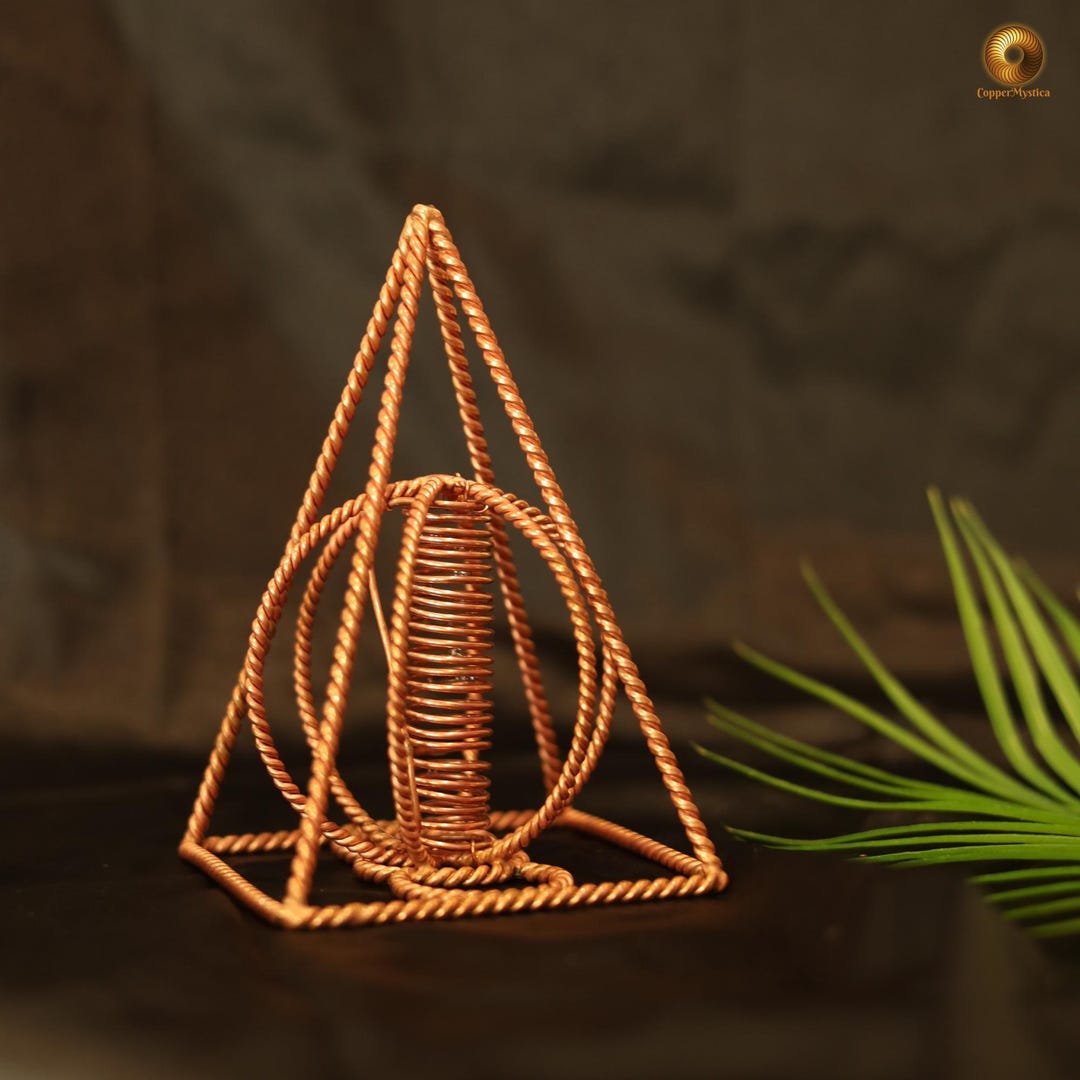Nubian Copper Pyramid With 144 Mhz Tensor Harmonizer – Handmade EMF ...