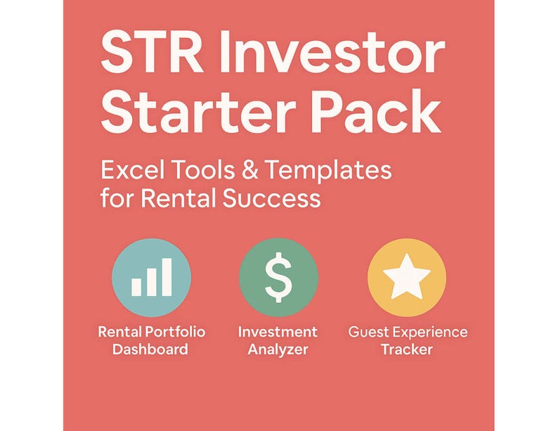 STR Investor Starter Pack | Airbnb Excel Templates | Portfolio ...