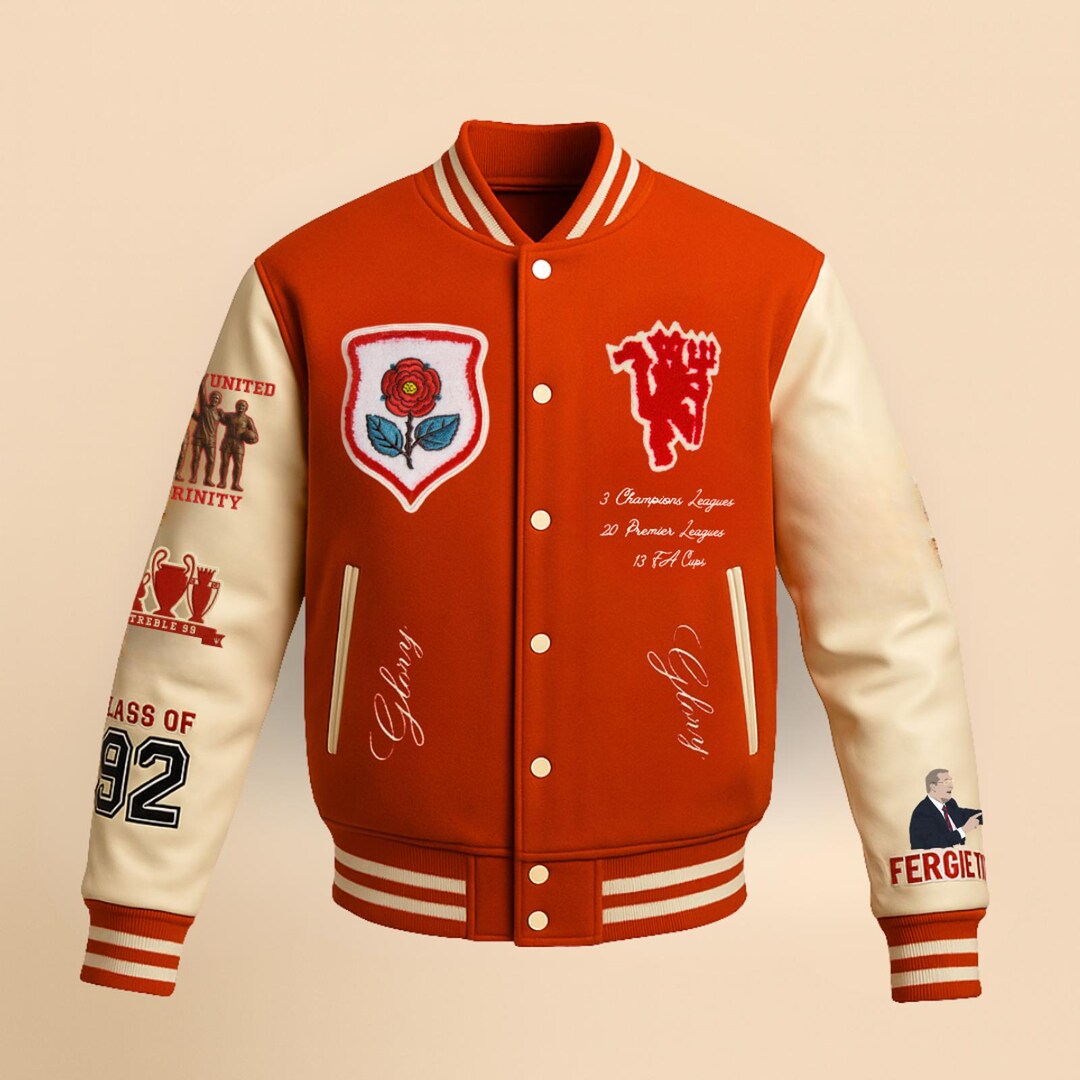 CUSTOM Red Devil VARSITY JACKET Size Extra Large - the Letterman ...