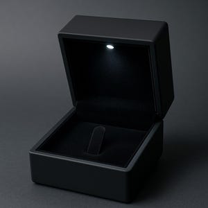 LED Lighted Ring Box: Luxury Proposal Engagement Jewelry Display - Etsy
