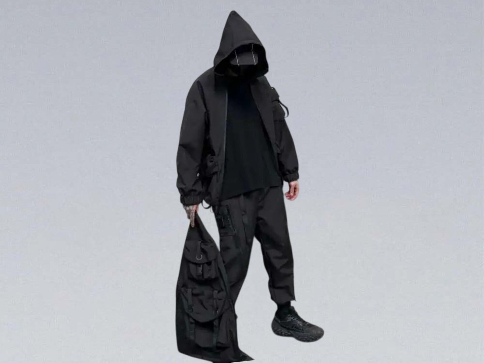 TECHWEAR CARGO JACKET – Tactical Hooded Jacket | Darkwear Harajuku ...