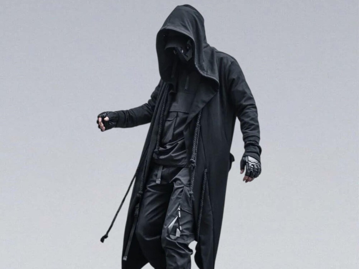 TECHWEAR GOTHIC CLOAK – Darkwear Trench Cape | Harajuku Sleeveless ...