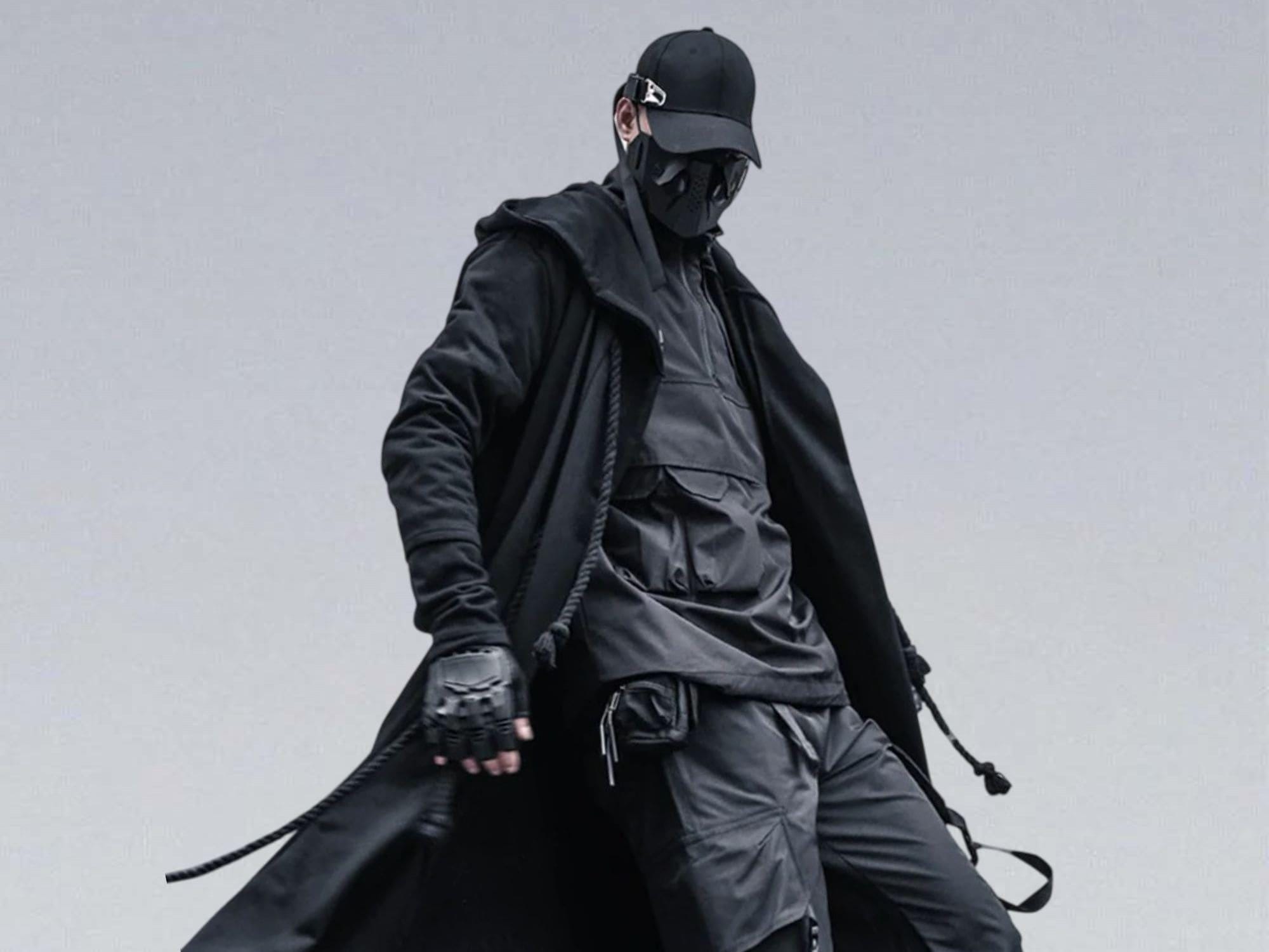 TECHWEAR GOTHIC CLOAK – Darkwear Trench Cape | Harajuku Sleeveless ...