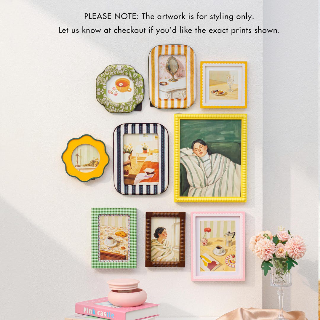 Eclectic Vintage Gallery Wall Frame– 9 Pcs Mix Decorative Frames , Home ...
