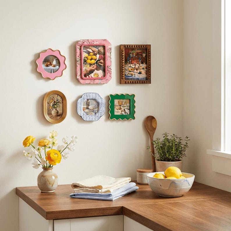 Vintage Mixed Picture Frame - 4x4/4x6/5x7/8x10 Whimsical Photo Frames ...