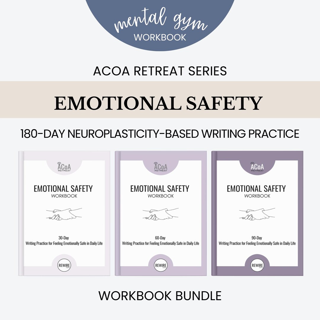 ACOA Emotional Safety: A 180-day Writing Workbook Bundle for Adult ...