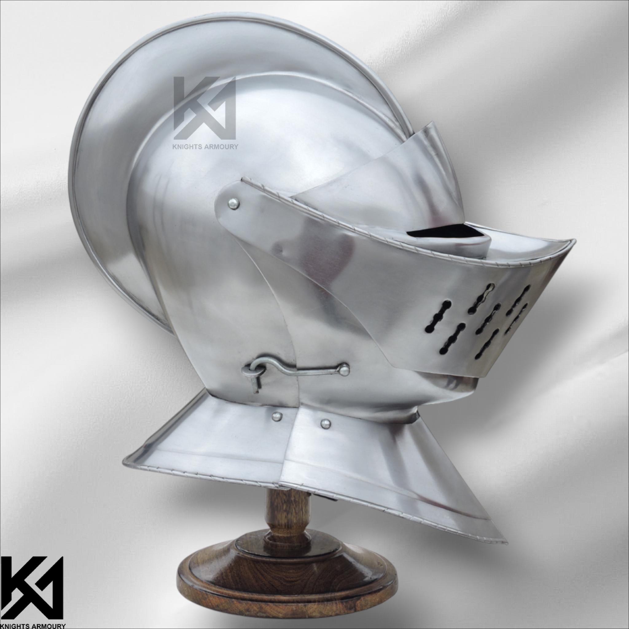 Medieval Knight Helmet – Open Face Armor Helmet Replica Perfect Gift ...