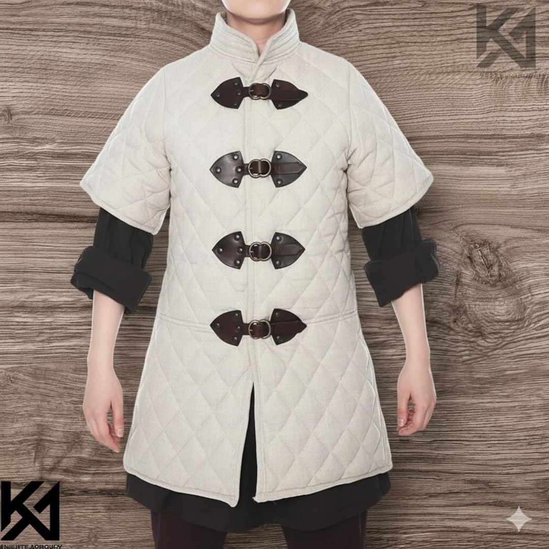 Viking Medieval Thick Padded 100%cotton Gambeson Aketon – Armor Jacket ...