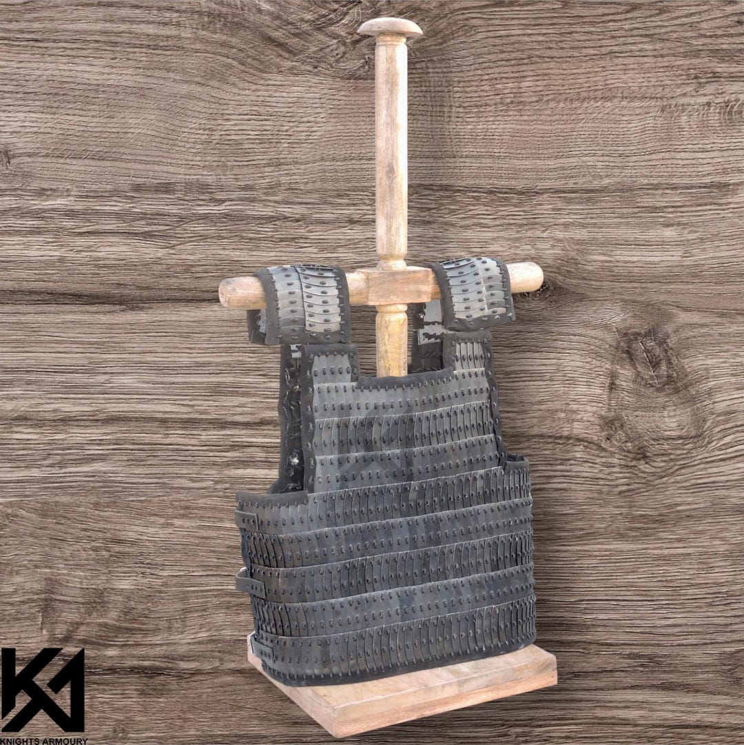 Medieval 20G Steel Lamellar Armor Vest – Perfect for LARP, SCA Battles ...