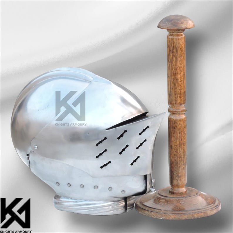 Visored Tudor Helmet – Medieval Knight Helmet (18 Gauge Mild Steel) SCA ...
