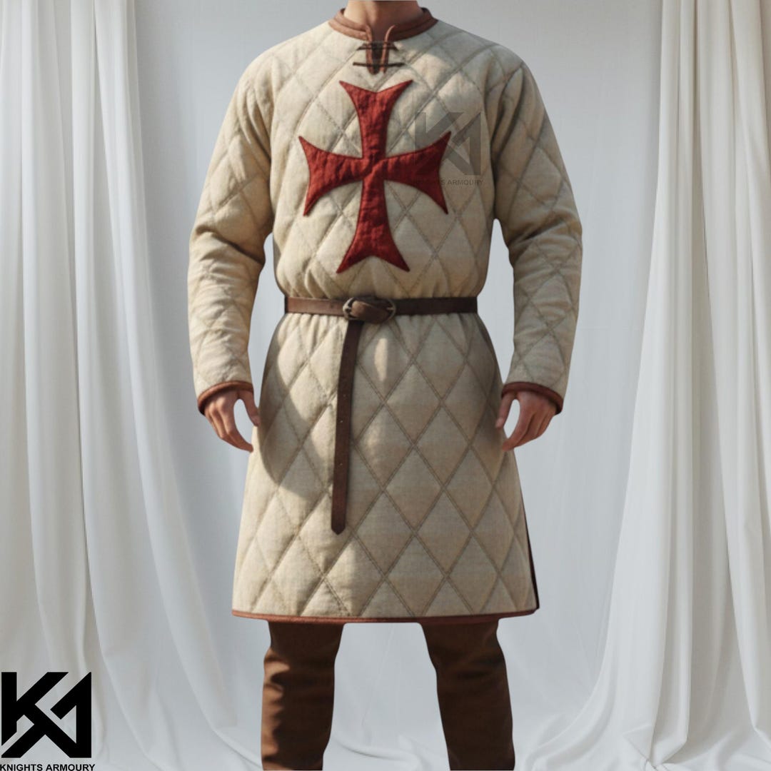 Knights Templar Gambeson: Medieval Crusader Costume, Renaissance Fair ...