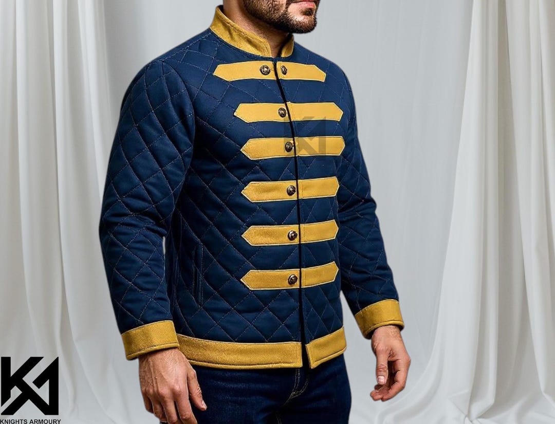Custom Medieval Gambeson With Arrow Design | Free Tailoring Quilted ...