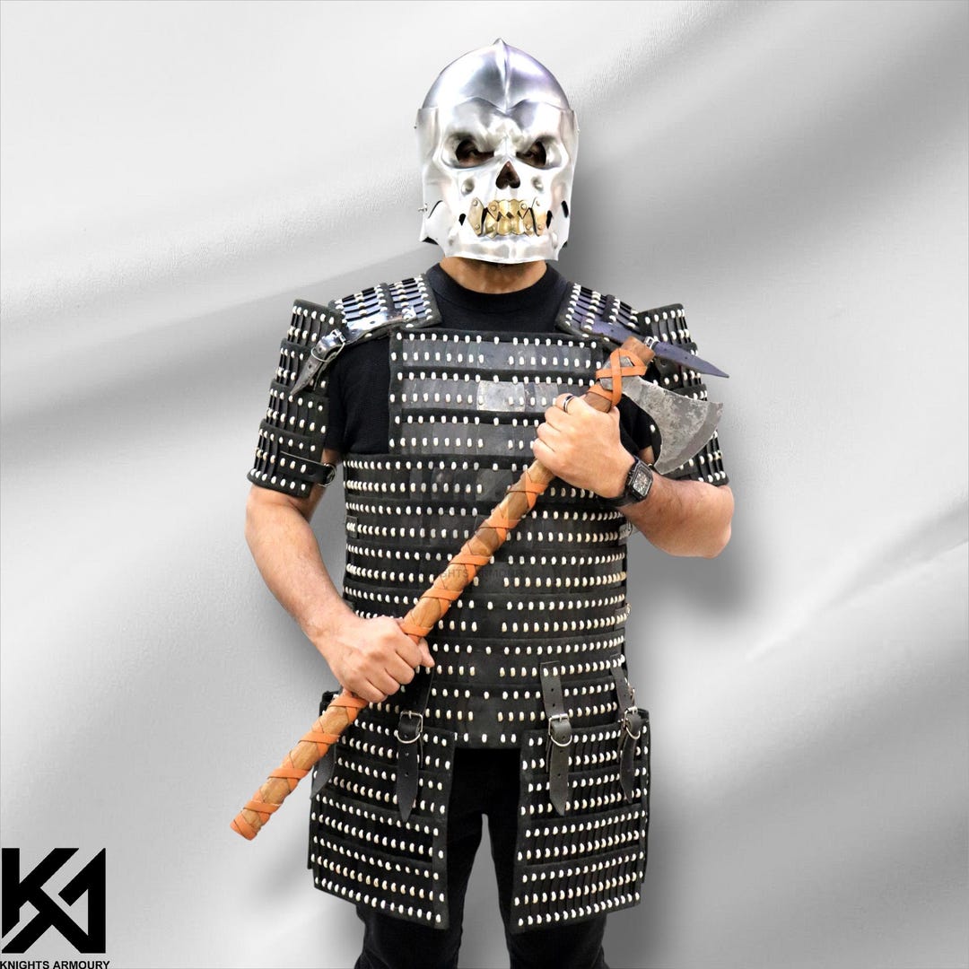 Medieval Viking Lamellar Armor – 20 Gauge Steel Scale Body Armor for ...