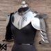 Knight Armor Set – Medieval Gorget and Pauldron, 18G Steel Neck ...