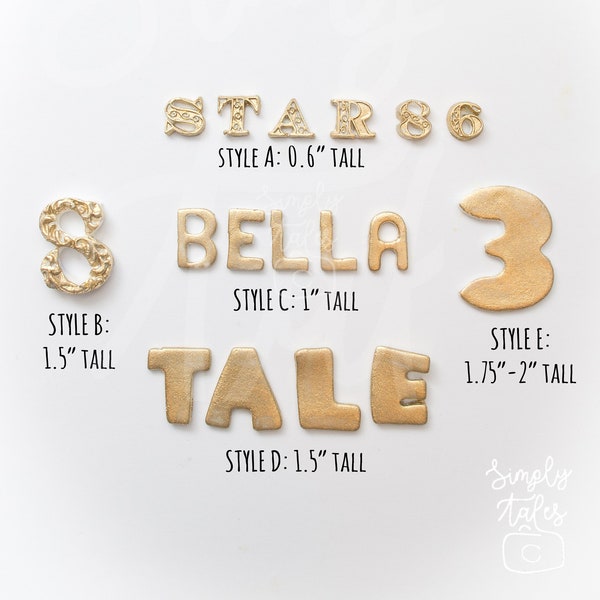 Fondant Letters - Etsy