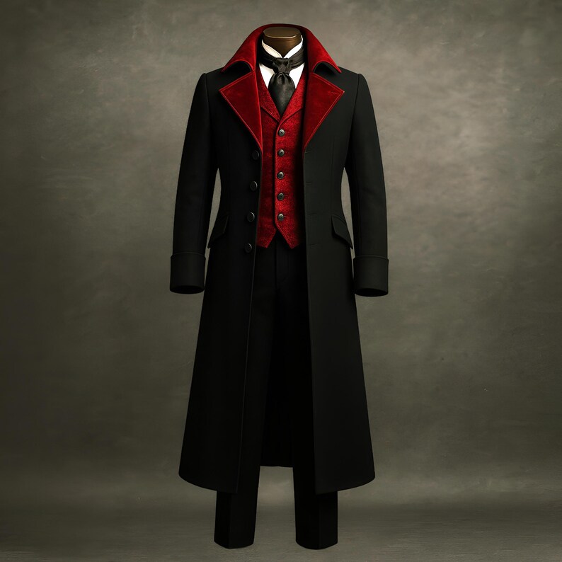 Undying Love Skeleton Hand Gothic Coat | Embroidered Rose Heart Frock ...