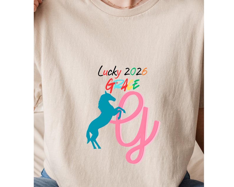 Personalized Lucky 2026 Letter G (grace) Sweatshirt, Custom Name ...