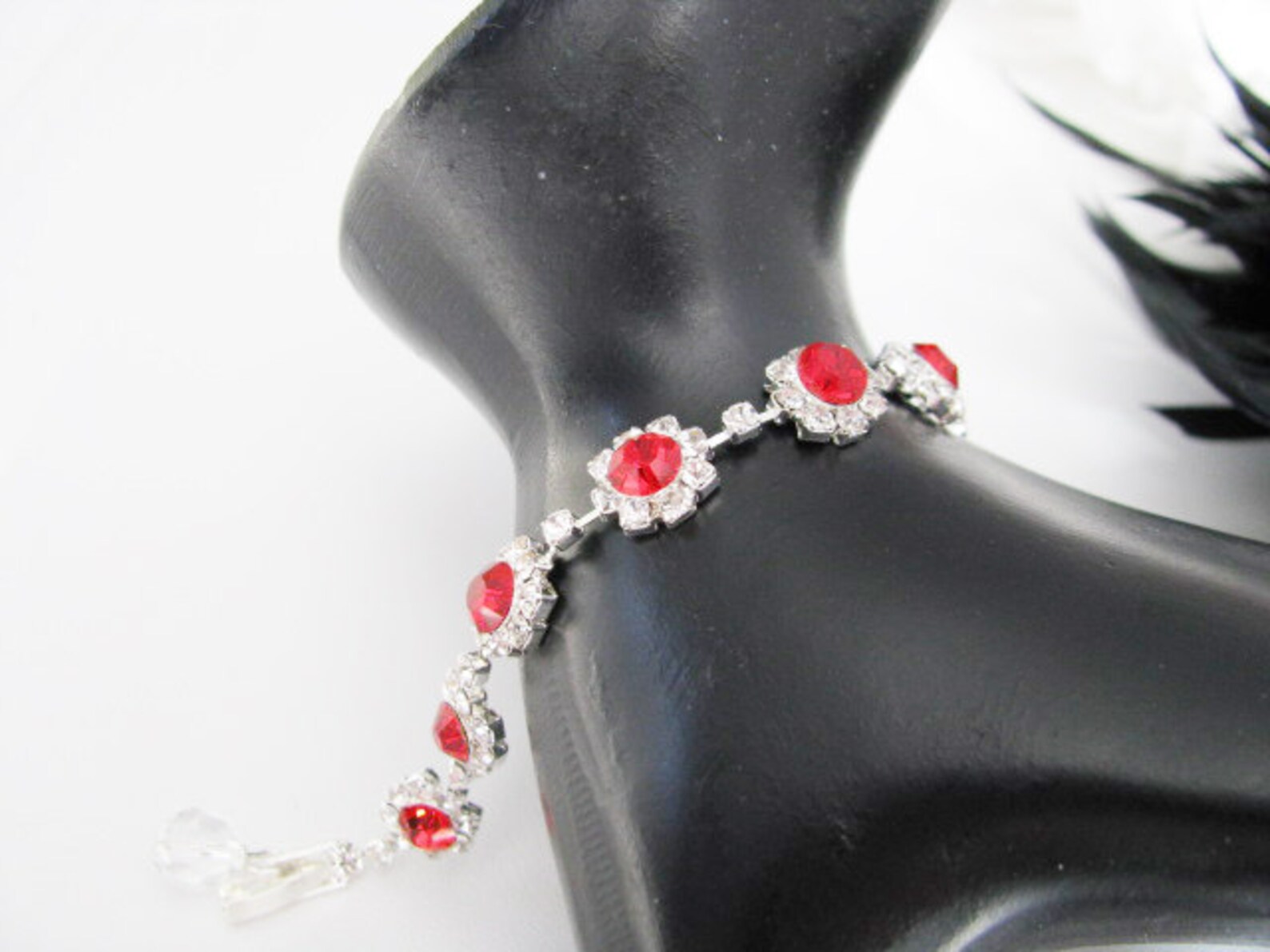 Red Wedding Bracelet Bridal Bracelet Bridal Jewelry | Etsy