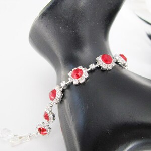 Red Wedding Bracelet Bridal Bracelet Bridal Jewelry | Etsy