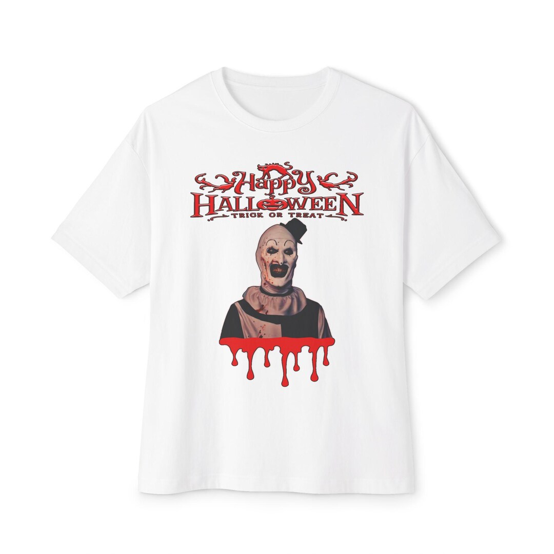 Spooky Halloween Boxy Tee: Unisex Cotton Oversized T-shirt - Etsy