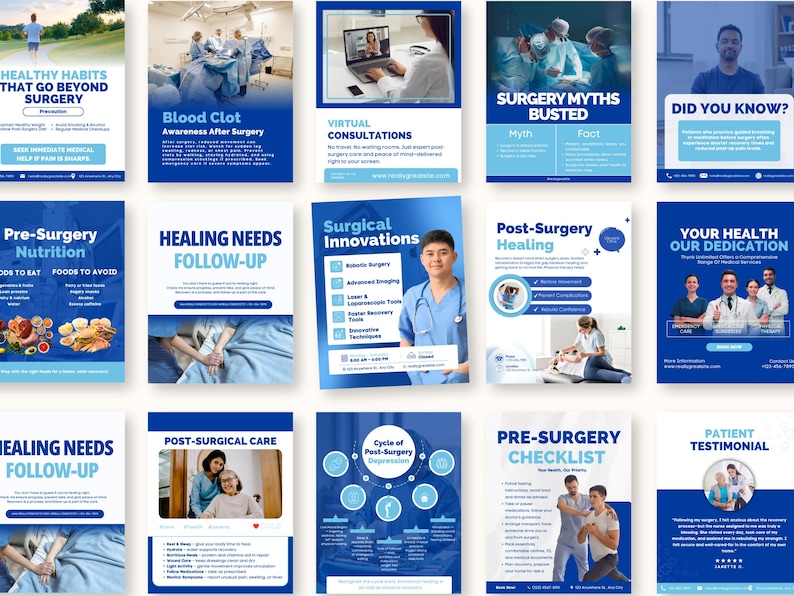 Post Surgery Instagram Templates, Post Op, Surgery Info, Health ...