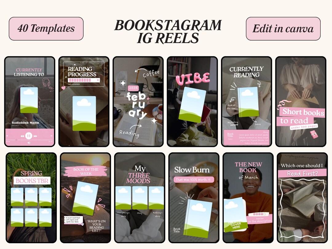 Aesthetic Bookstagram Reels for Authors, Book Lover, Book Influencer ...