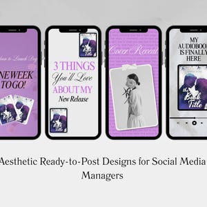 Romance Author Instagram Reels & Covers, Indie Book Launch, Author ...