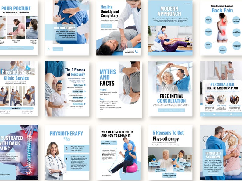Physiotherapy & Rehabilitation Instagram Post, Posture Correction ...
