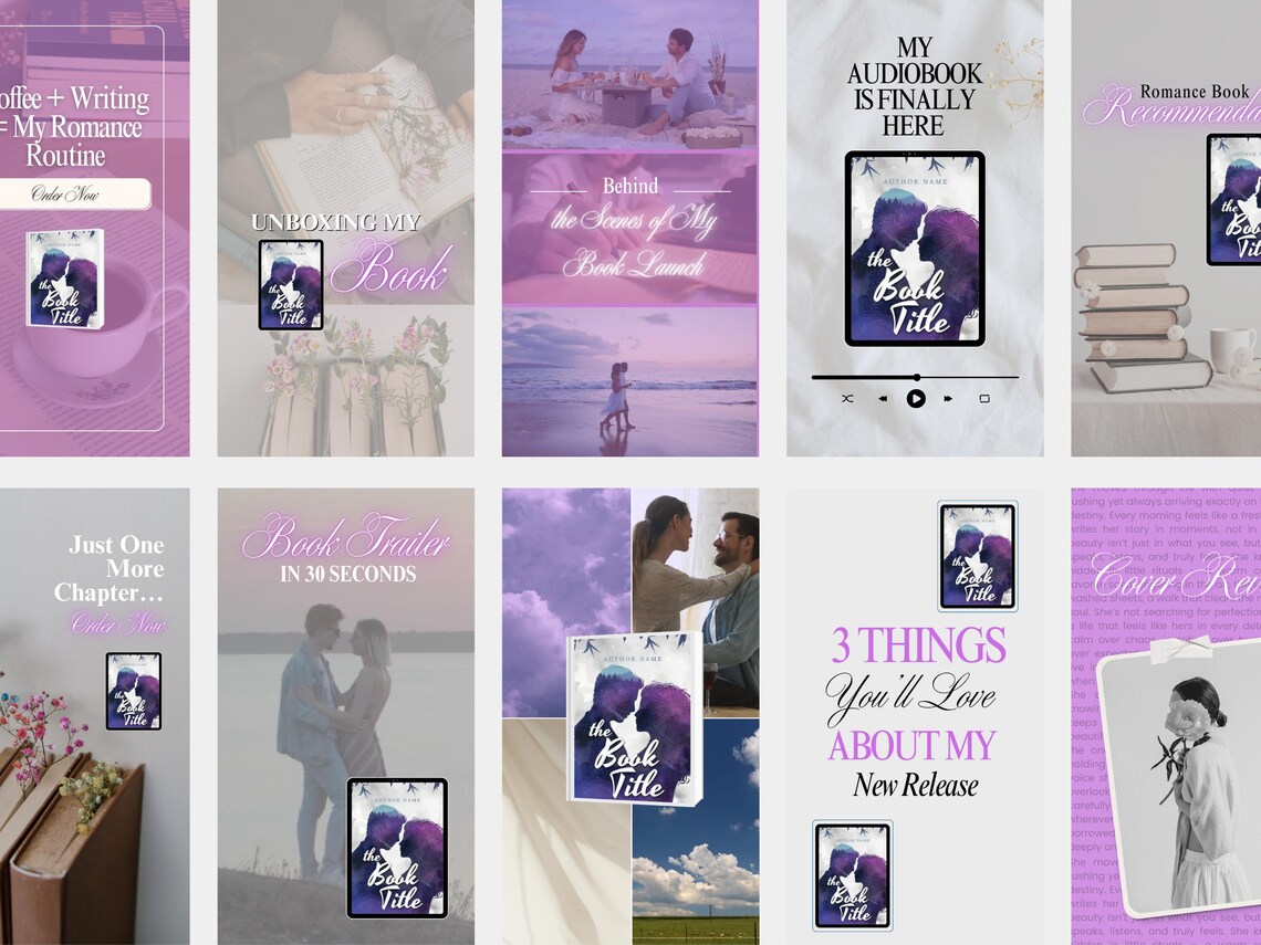 Romance Author Instagram Reels & Covers, Indie Book Launch, Author ...