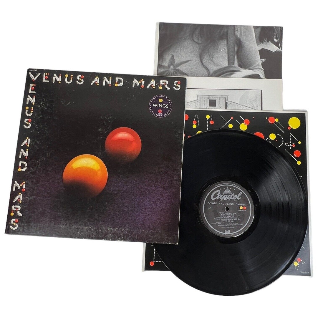 Beatles Paul Mccartney & Wings Venus and Mars Vinyl LP Record Album ...