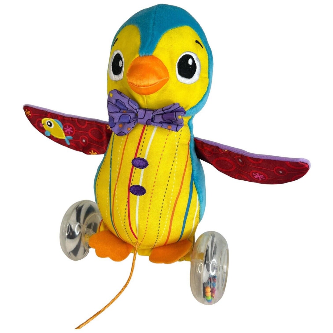 Lamaze Tomy Toys Walter the Pull Along Waddling Penguin Plush Stuffed ...