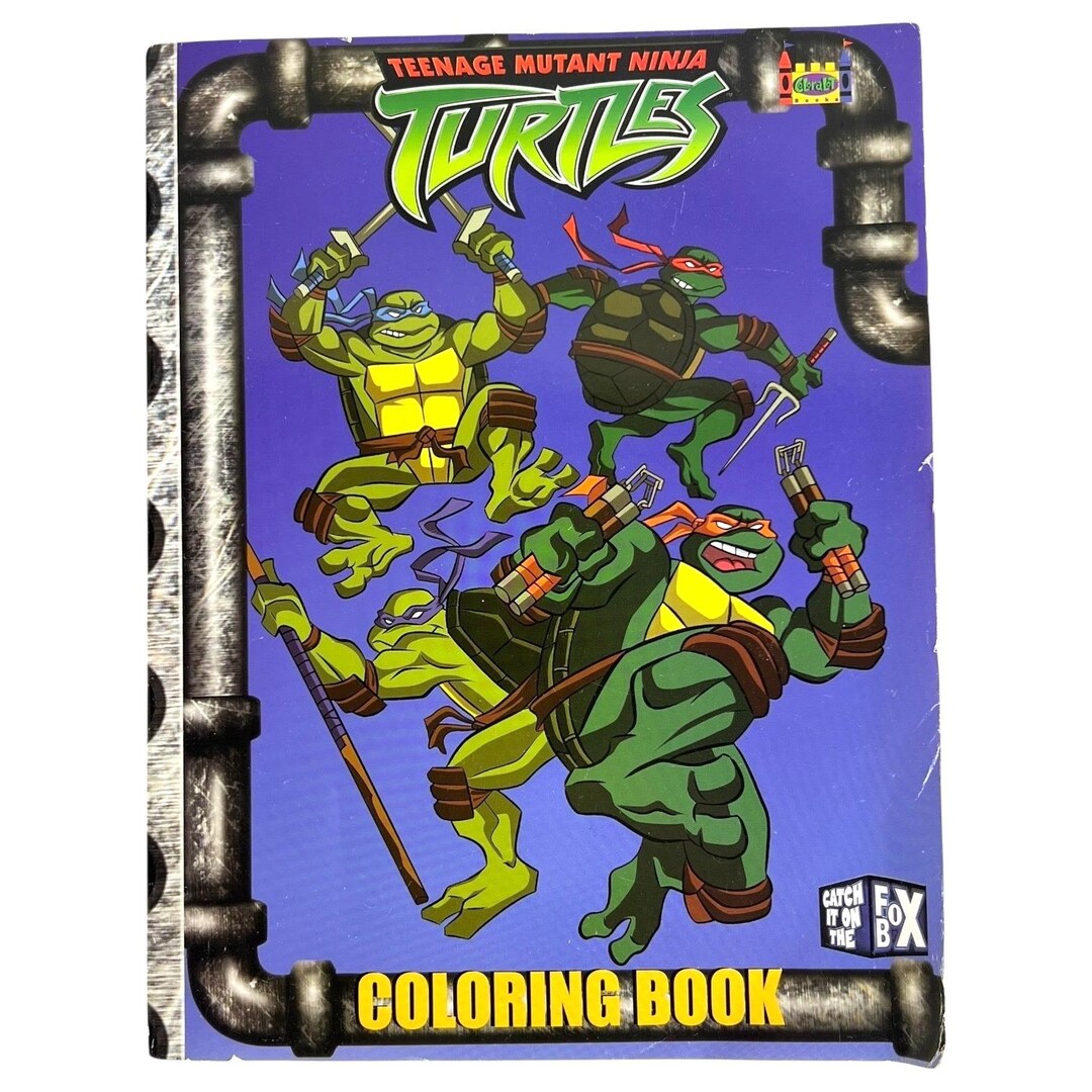 2003 Teenage Mutant Ninja Turtles Coloring Book TMNT Activity Mirage ...