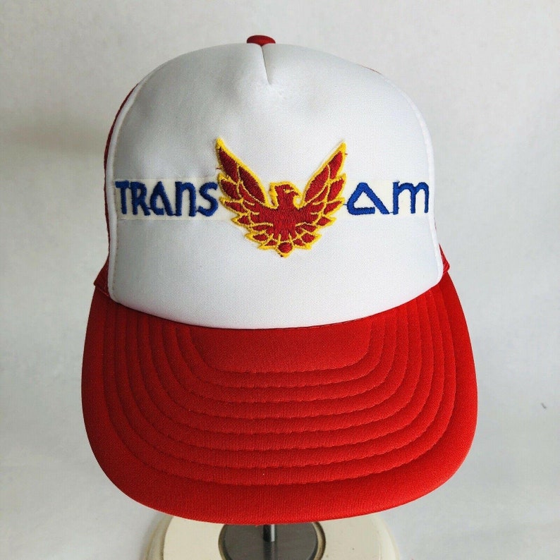 Trans AM Pontiac Firebird Hat Vintage Mesh Foam Snapback Trucker ...