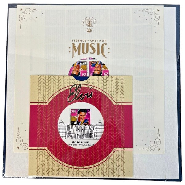Elvis Presley Stamp Collection - Etsy