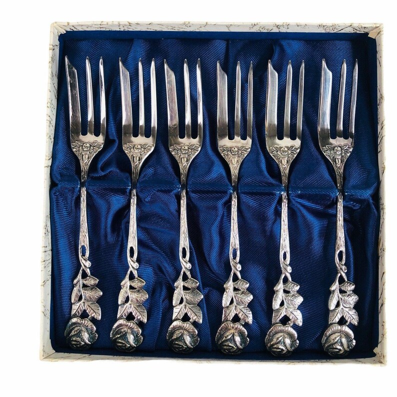 Vintage 6 Antiko 100 Hildesheimer Rose Individual Cake Forks | Etsy